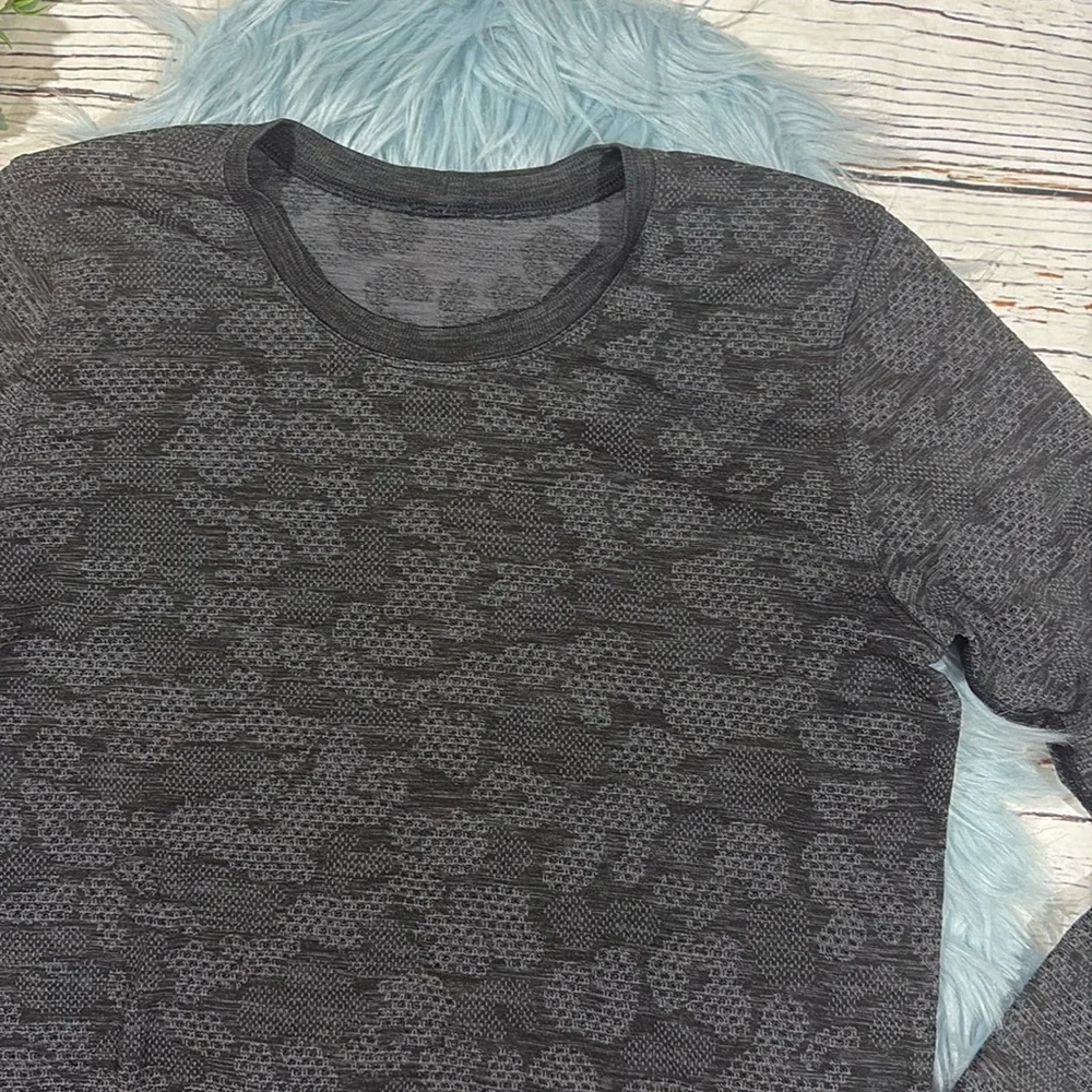 lululemon athletica | Tops | Lululemon Breeze By Long Sleeve Titanium ...
